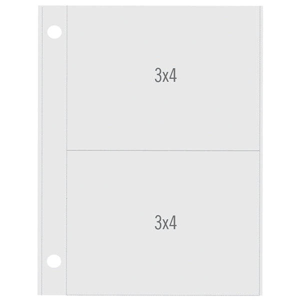 SN@P! Pocket Pages Vertical 3x4/3x4 Refill Pages – Memories Unlimited