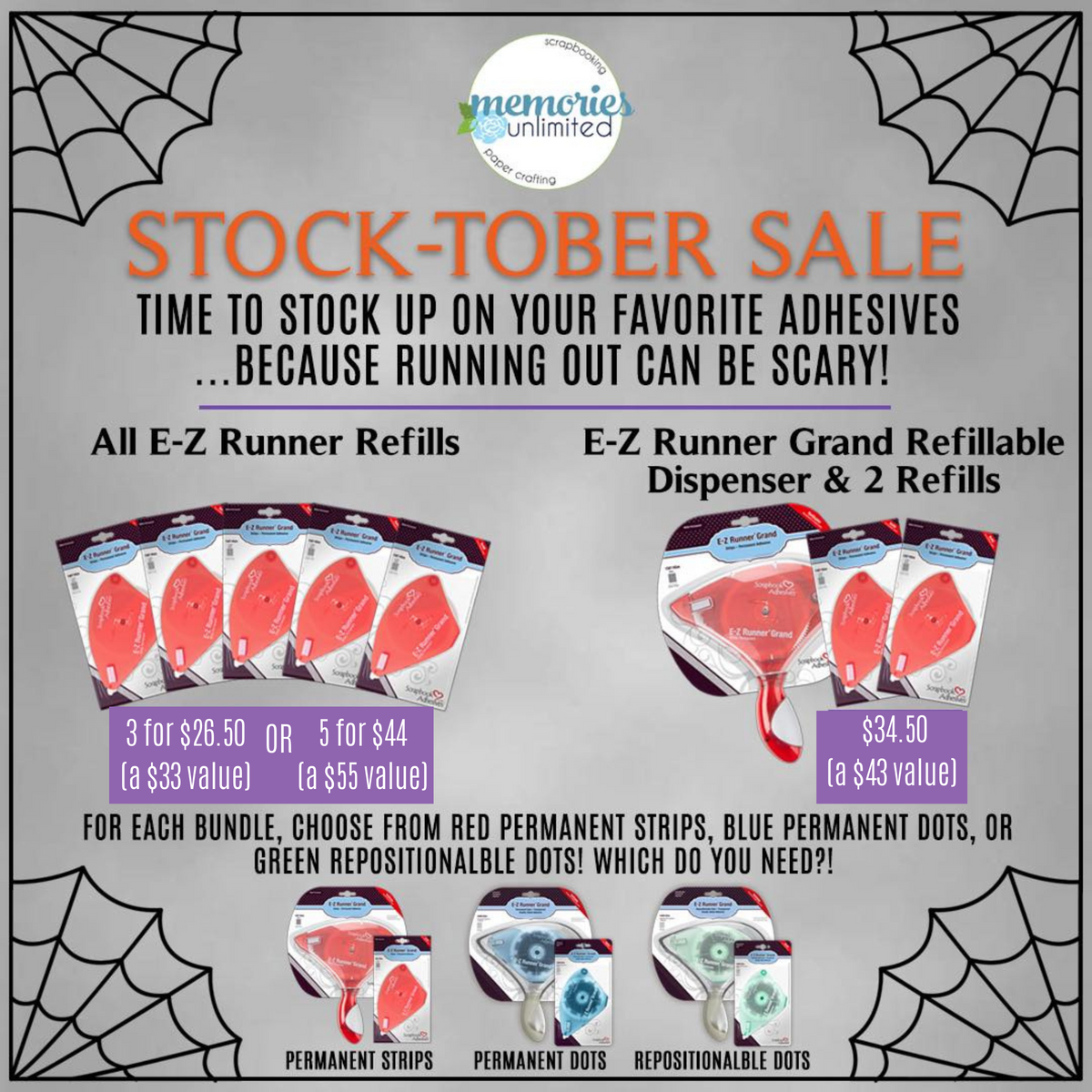 EZ Runner Grand (3) Refills – Memories Unlimited